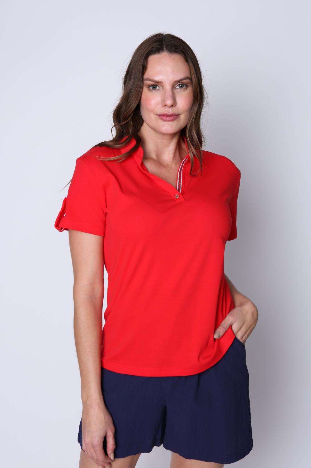 Polera Claudia Rojo Woman – Eclipse Chile