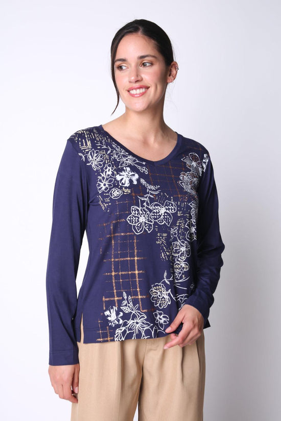 Polera Luz Azul Marino Woman by Eclipse – Eclipse Chile